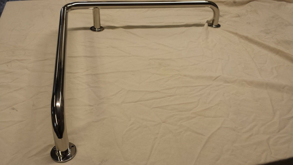 PAIR mirror polished Stainless Steel boat stern rails 7/8 22mm Various ...